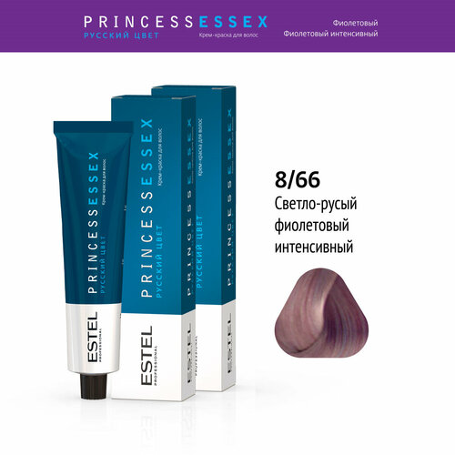 Крем-краска PRINCESS ESSEX для окрашивания волос ESTEL PROFESSIONAL 8/66 светло-русый фиолетовый интенсивный 60 мл - 2 шт