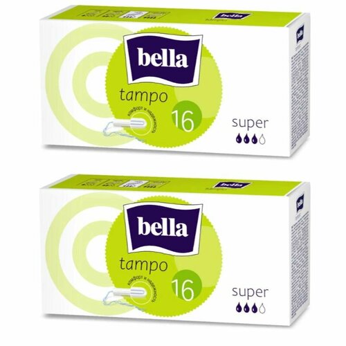 Bella Тампоны женские, гигиенические, Tampo Regular, 16 шт в уп, 2 уп