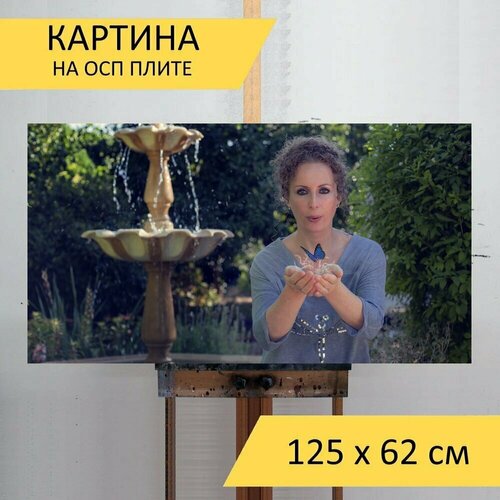 Картина на ОСП 125х62 см. "Эмоциональный интеллект, преодоление, персональный рост" горизонтальная, для интерьера, с креплениями