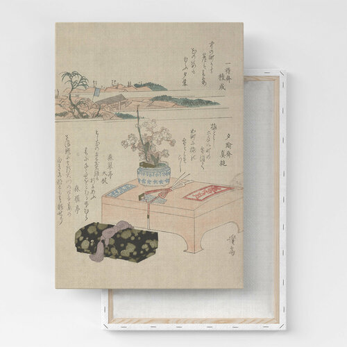 Картина на холсте, репродукция / Кэйсай Эйсэн - Yoshiwara Tsukaimono / Размер 30 x 40 см