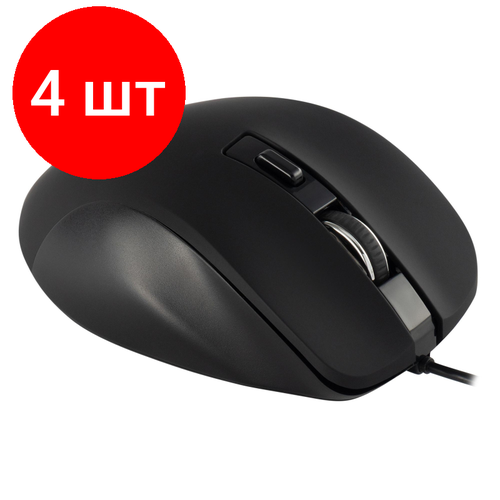 Комплект 4 штук, Мышь компьютерная Acer OMW120 black (2000dpi) USB(ZL. MCEEE.00H)