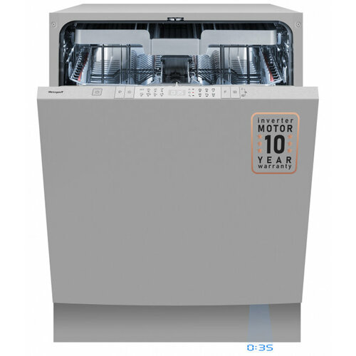 Встраиваемая посудомоечная машина с проекцией времени на полу, авто-открыванием и инвертором Weissgauff BDW 6190 Touch DC Inverter Timer Floor