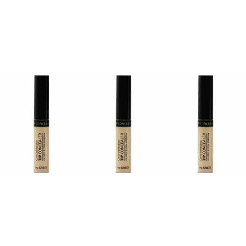 THE SAEM Консилер Cover Perfection Tip Concealer 0.5 Ice Beige 6,5 гр, 3 шт