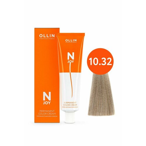 Ollin N-JOY крем-краска для волос 10/32 светлый блондин золотисто-фиолетовый 100мл