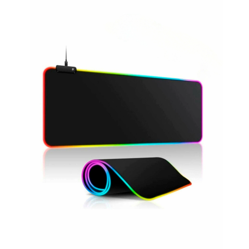 Коврик для мышки большой игровой, с RGB подсветкой