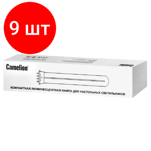 Комплект 9 штук, Лампа люминесцентная 11Вт, цок 2G7, 6400K