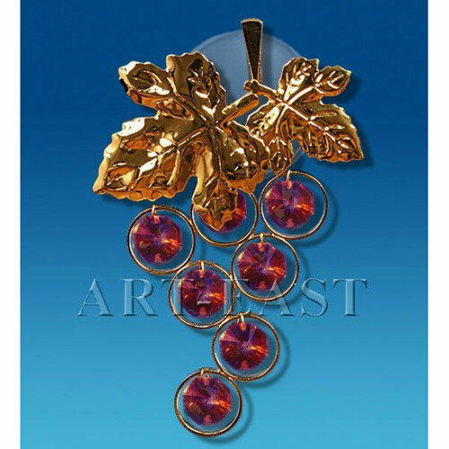 Фигурка на липучке "Виноград" с цветными кристаллами AR-2728/1 Crystal Temptations 60497