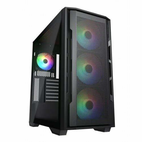 Cougar Корпус Cougar Uniface X RGB Black, 3x140mm ARGB +1x120mm ARGB Fan, ARGB Fan Hub, без БП, черный, E-ATX