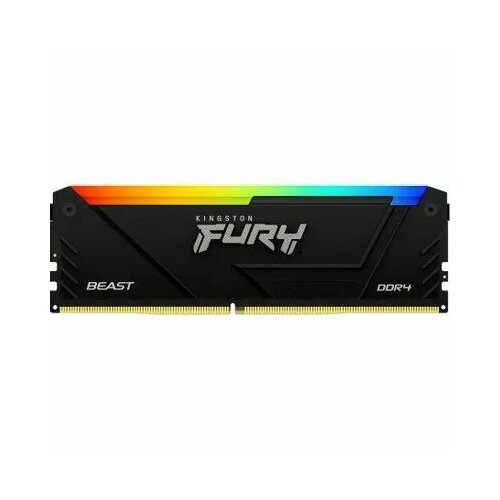 Kingston Память DDR4 16GB 3200MHz KF432C16BB2A 16 Fury Beast RGB RTL Gaming PC4-25600 CL16 DIMM 288-pin 1.35В single rank с радиатором Ret