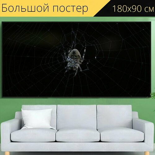 Большой постер "Ганьсу, линься, паук" 180 x 90 см. для интерьера