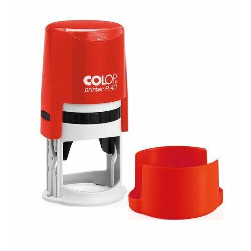 Colop Printer R40 Cover Автоматическая оснастка для печати с защитной крышечкой (диаметр печати 41,5 мм.), Красный