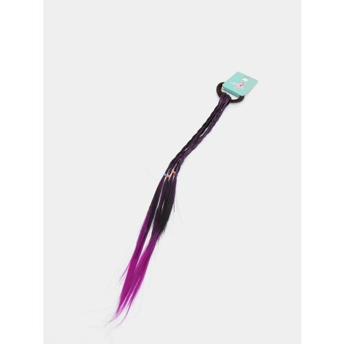 Резинка для волос с косичками , Цвет: Пурпурный, количество:1 шт
