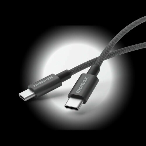 Кабель Momax Elite USB-C to USB-C 60 Вт, 1,5 м - Black