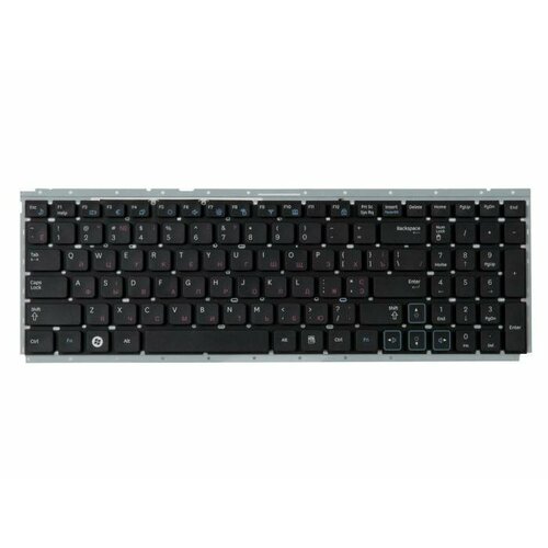 Клавиатура ZeepDeep для ноутбука Samsung rc508, rc510, rc520, rv509, rv511, rv513, rv515, rv518, rv520, np-rv509, r509, rv711, rv720, черная без рамки, гор. Enter