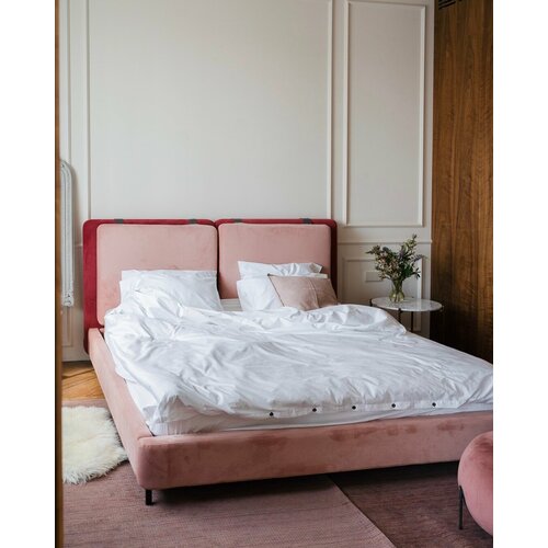 Комплект постельного белья home story сатин, Отельный белый, Односпальный, 50 × 70, Без резинки