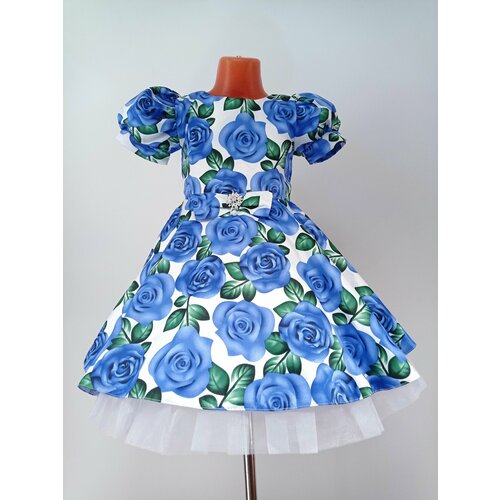 Платье, размер 30, голубой
