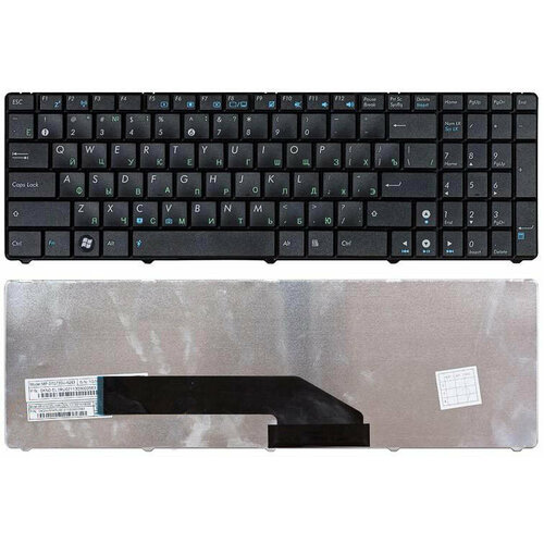 Клавиатура для Asus K70, черная, русская, версия 1