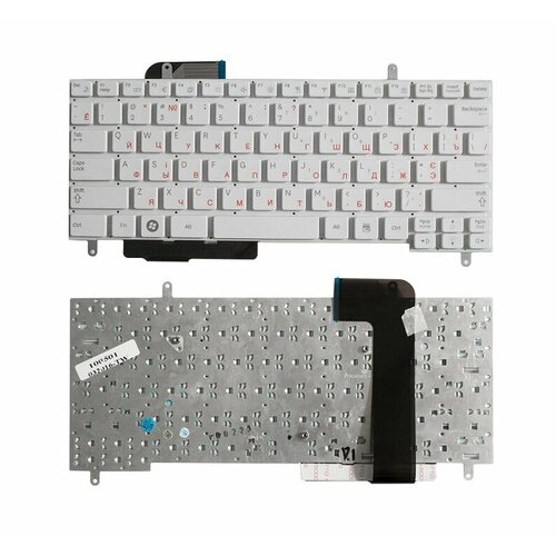 Клавиатура для ноутбука Samsumg NP-N220-JB02UA белая без рамки