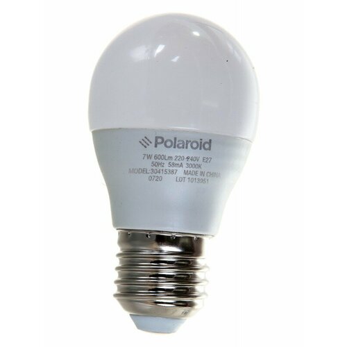 Лампочка Polaroid G45 E27 7W 220V 3000K 600Lm 1CSC20004745