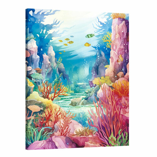 Интерьерная картина 50х70 "Подводный мир"