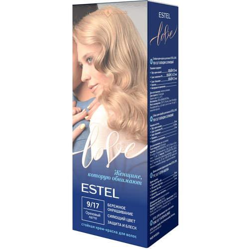 Эстель / Estel Love - Крем-краска для волос тон 9/17 Ореховый латте 115 мл