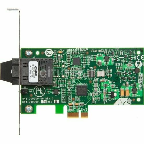 Сетевая карта WiFi Allied Telesis AT-2711FX/A/SC 100Mbps Fast Ethernet PCI-Express Fiber Adapter Card; SC (Плата 120 мм. Длинная планка).