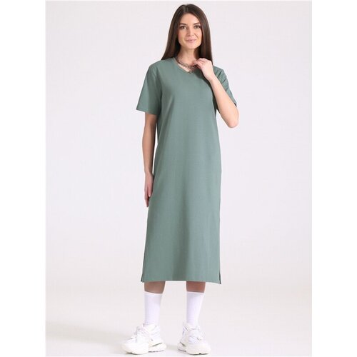 Платье Апрель, размер 84-164, зеленый