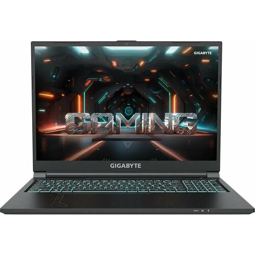 Ноутбук GIGABYTE G6 KF-G3KZ853SD, 16", 2023, IPS, Intel Core i7 12650H 2.3ГГц, 10-ядерный, 16ГБ DDR5, 512ГБ SSD, NVIDIA GeForce RTX 4060 для ноутбуков - 8 ГБ, Free DOS, черный