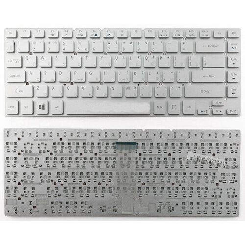 Клавиатура для ноутбука Acer NSK-R50BW 01 серебристая