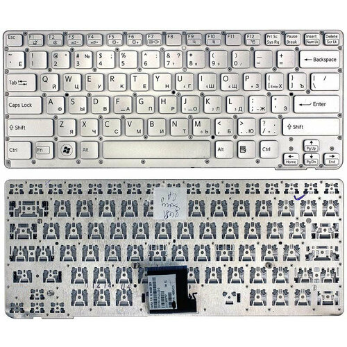 Клавиатура для ноутбука Sony Vaio VPC-SA3M9E/XI серебристая