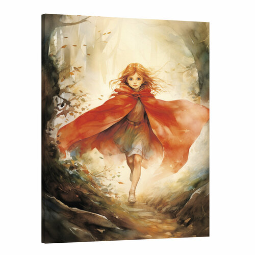 Интерьерная картина 50х70 "Сказочное приключение: картина для девочки"