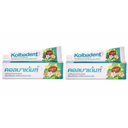 Зубная паста Kolbadent, Herbal Toothpaste, 160 гр, 2 шт.