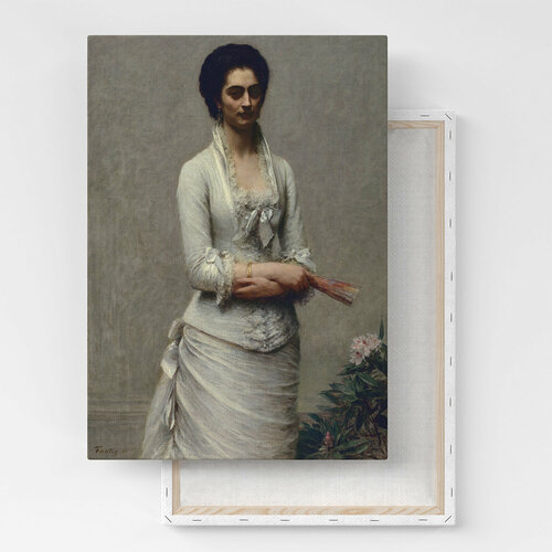 Картина на холсте, репродукция / Анри Фантен-Латур - Portrait of Eva / Размер 60 x 80 см