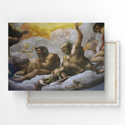 Картина на холсте, репродукция / Корреджо - St. Paul and St. Peter / Размер 40 x 53 см