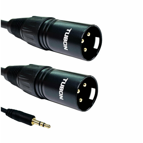 Кабель TUBON Аудио 2 x XLR (M) Male - 3.5 мм mini jack (M) Стерео 2XMMJ 1.5м