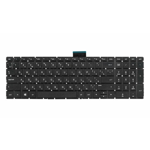 Клавиатура черная без рамки для HP ENVY 15-an, 15-as, 15s-eq, 15s-fq, 15-bw539ur, Pavilion 15-ab, 17-ab, 15-rb060u и др