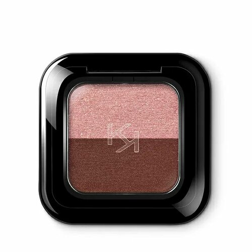 Kiko Milano Тени BRIGHT DUO EYESHADOW, 12 Coral / Dark Brick