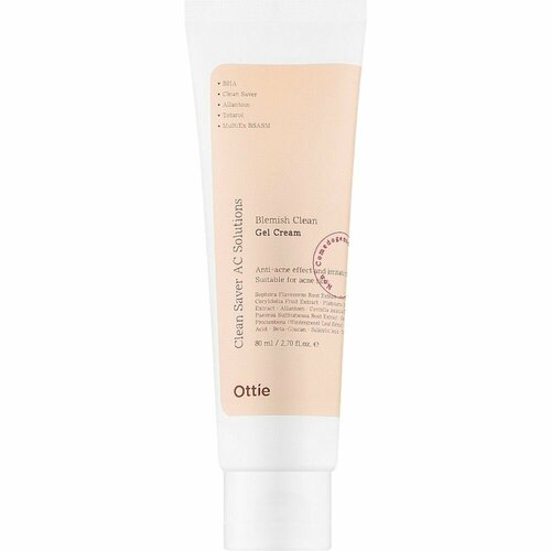 OTTIE Гель-крем для проблемной кожи лица Blemish Clean Gel Cream