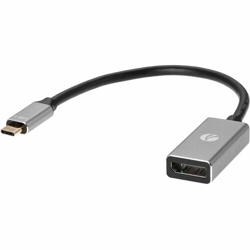 Адаптер USB Type-Cm---->DP(f) 1.4v, 8K@ 60Hz, Alum Shell, VCOM Адаптер-переходник VCOM USB 3.1 Type C M/DisplayPort F (CU480M)