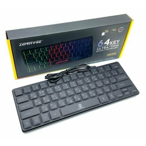 Клавиатура USB Zornwee MK515 с подсветкой 64 кнопки