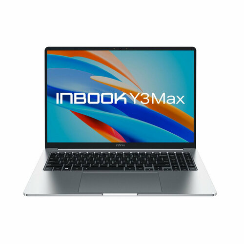 Ноутбук Infinix INBOOK Y3 MAX YL613, 16" (1920x1080) IPS/Intel Core i5-1235U/8ГБ DDR4/512ГБ SSD/Iris Xe Graphics/Без ОС, серебристый (71008301569)