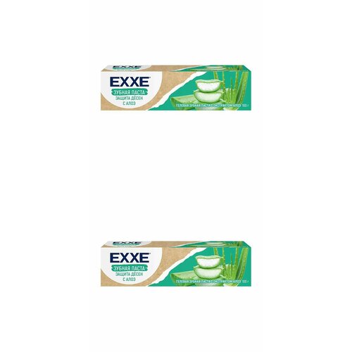 EXXE Зубная паста Защита дёсен с Алоэ, 100 гр, 2 шт