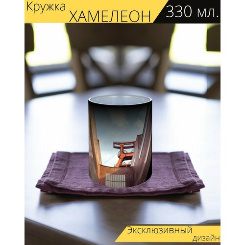 Кружка хамелеон с принтом "Билл, копром, мой" 330 мл.