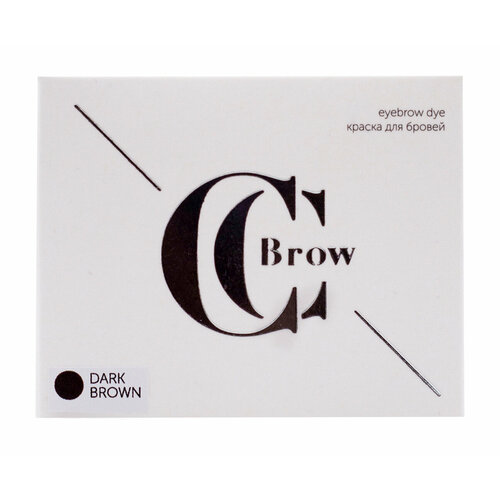 CC BROW Краска для бровей 5+5 CC Brow, dark brown (темно-коричневый)