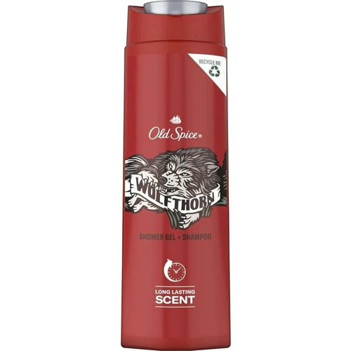 Old Spice Шампунь + гель для душа Wolfthorn, 400 мл, 2 шт