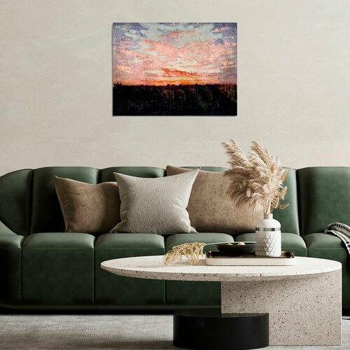 Картина на холсте, репродукция / Эббот Хэндерсон Тейер - Sunrise or Sunset / Размер 60 x 80 см