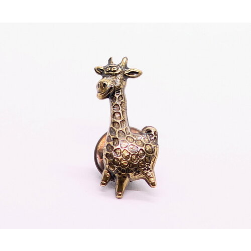 Значок "Жираф" сувенир из бронзы