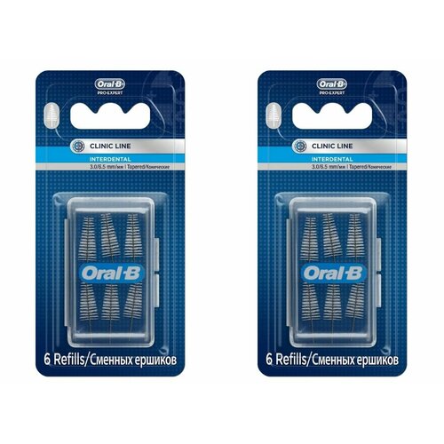 Oral-B Сменные ершики для межзубной щетки, конические, 6шт в упаковке, 2шт