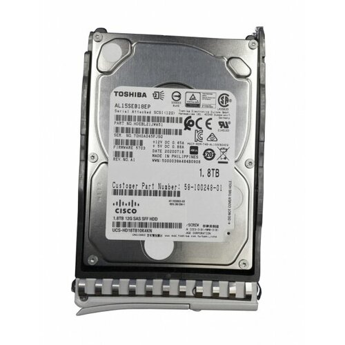 Жесткий Диск Cisco HDEBL21JWA51 1.8Tb 10500 SAS 2,5" HDD