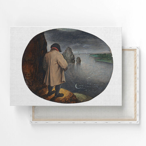 Картина на холсте, репродукция / Питер Брейгель младший - Писающий на Луну Наполеон / Размер 80 x 106 см